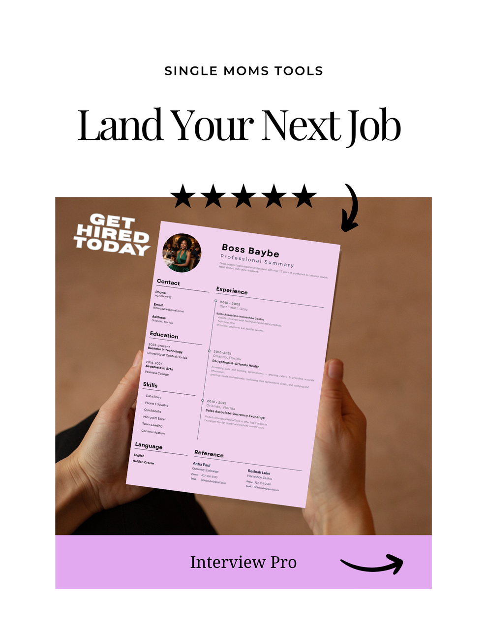 8 Professional Resume Template | Modern | Canva Templates | ATS Friend ...