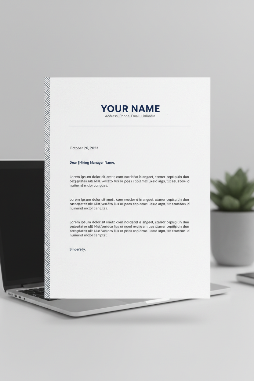 Professional Cover Letter Template | Editable PDF & Word – Boss Baybe ...